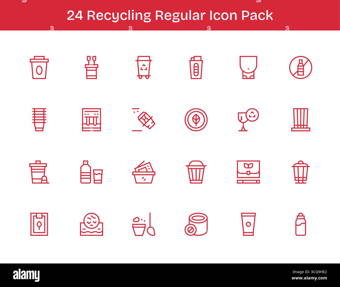 Materials recycling facilities Stock Vector Images - Alamy