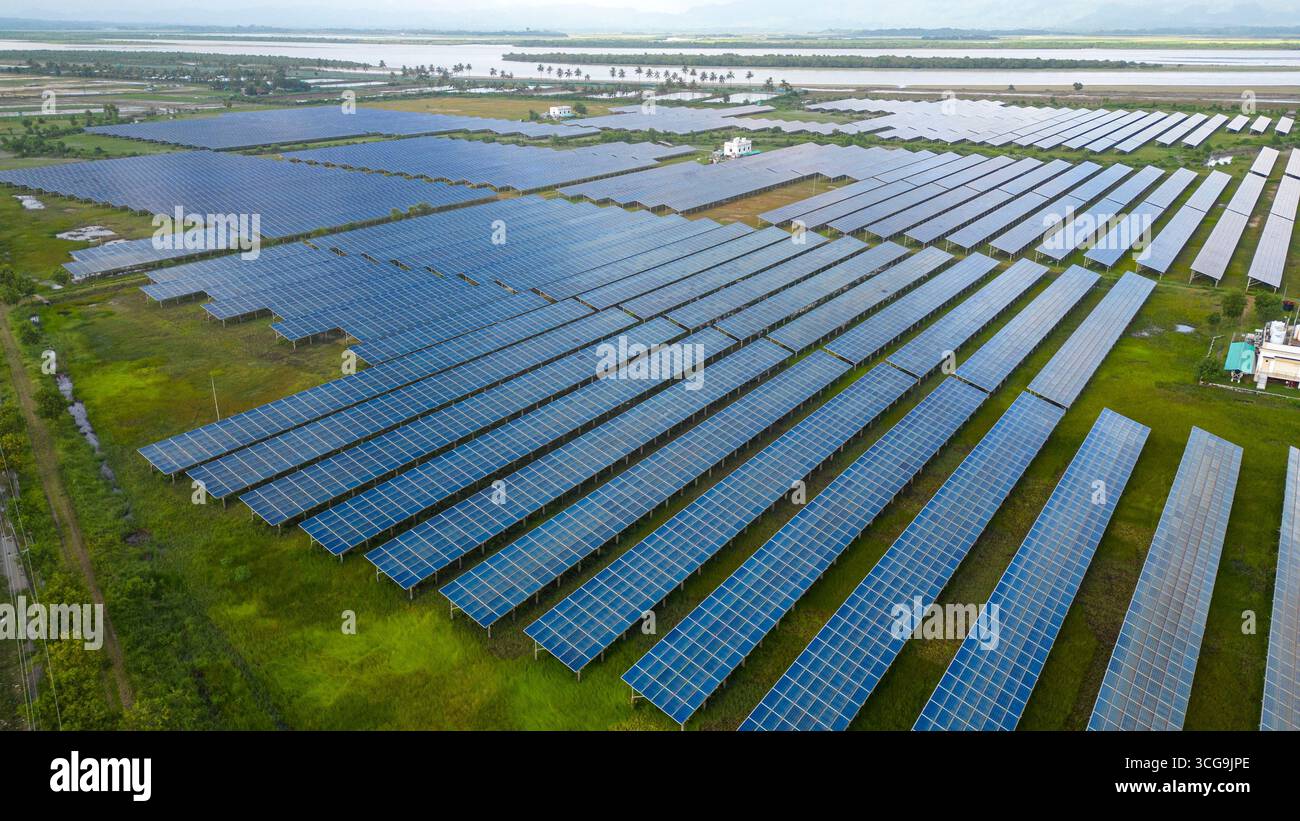 Bangladesh's largest solar park in Teknaf, Cox's Bazar, powers local ...