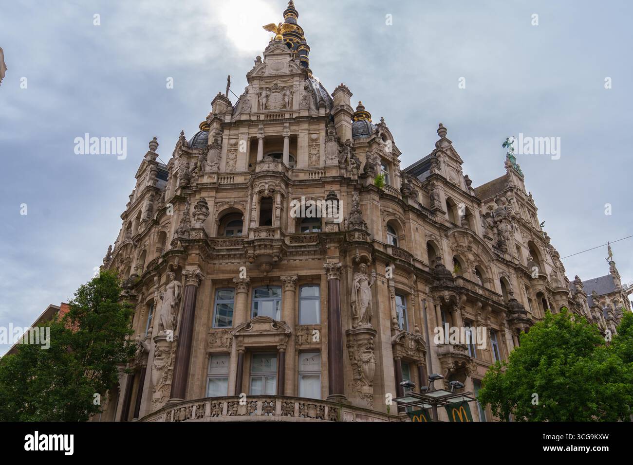 Ornate Historic Architecture in Antwerp, Belgium Stock Photo - Alamy