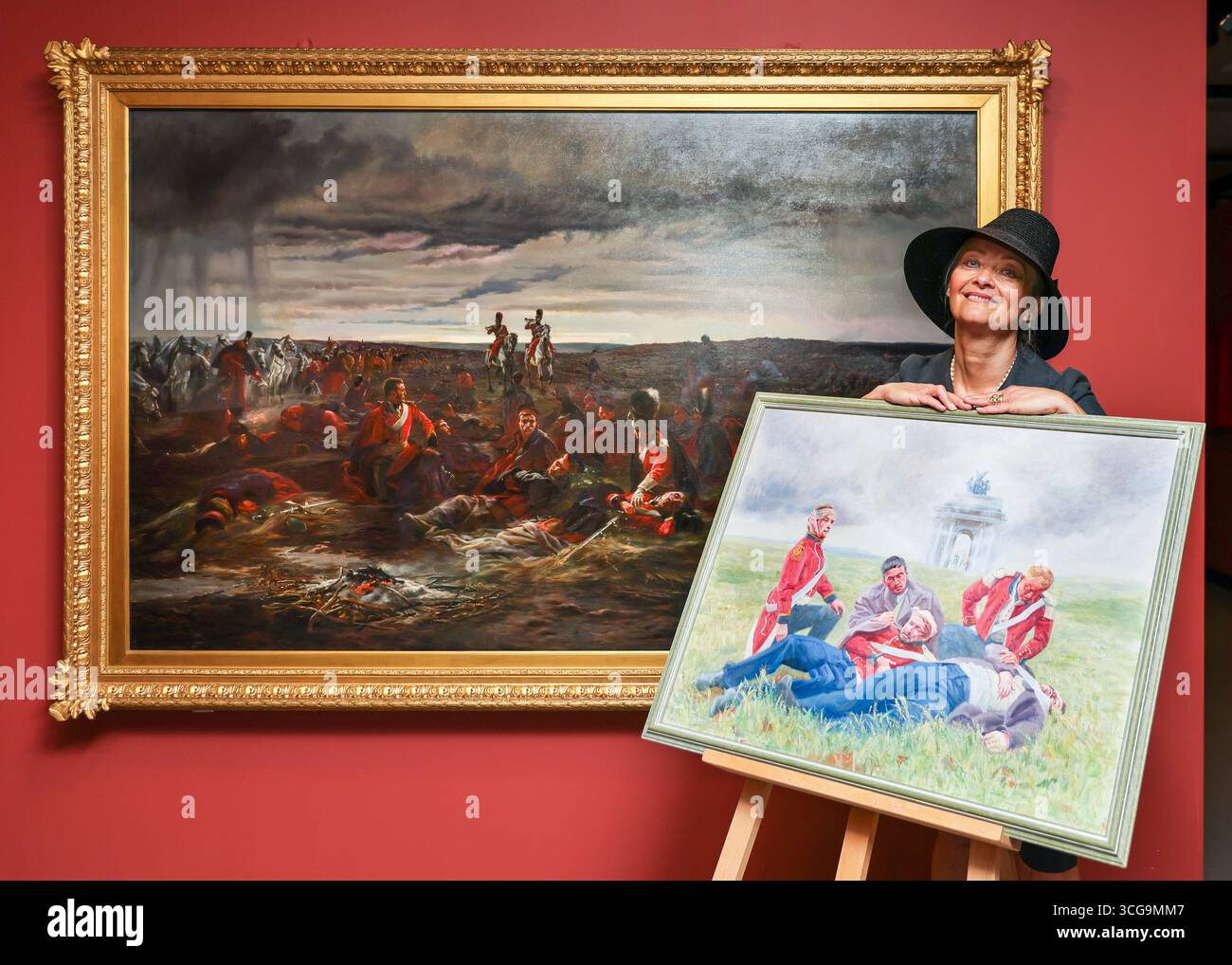 London, UK, 27th Aug 2025. Artist Alexandra Veres with her painting ...