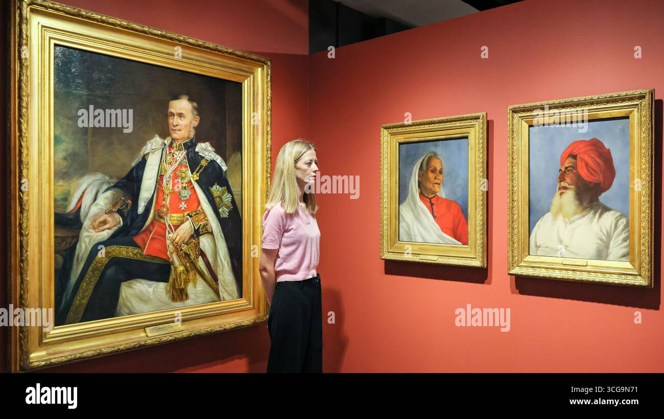 London, UK, 27th Aug 2025. Museum staff with left to right 'Major ...