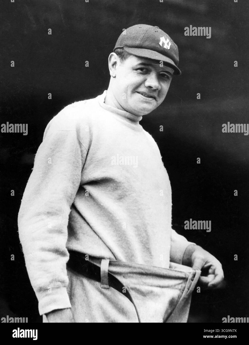 Baseball star Babe Ruth lost weight – Old Press Photo 1923 Stock Photo ...