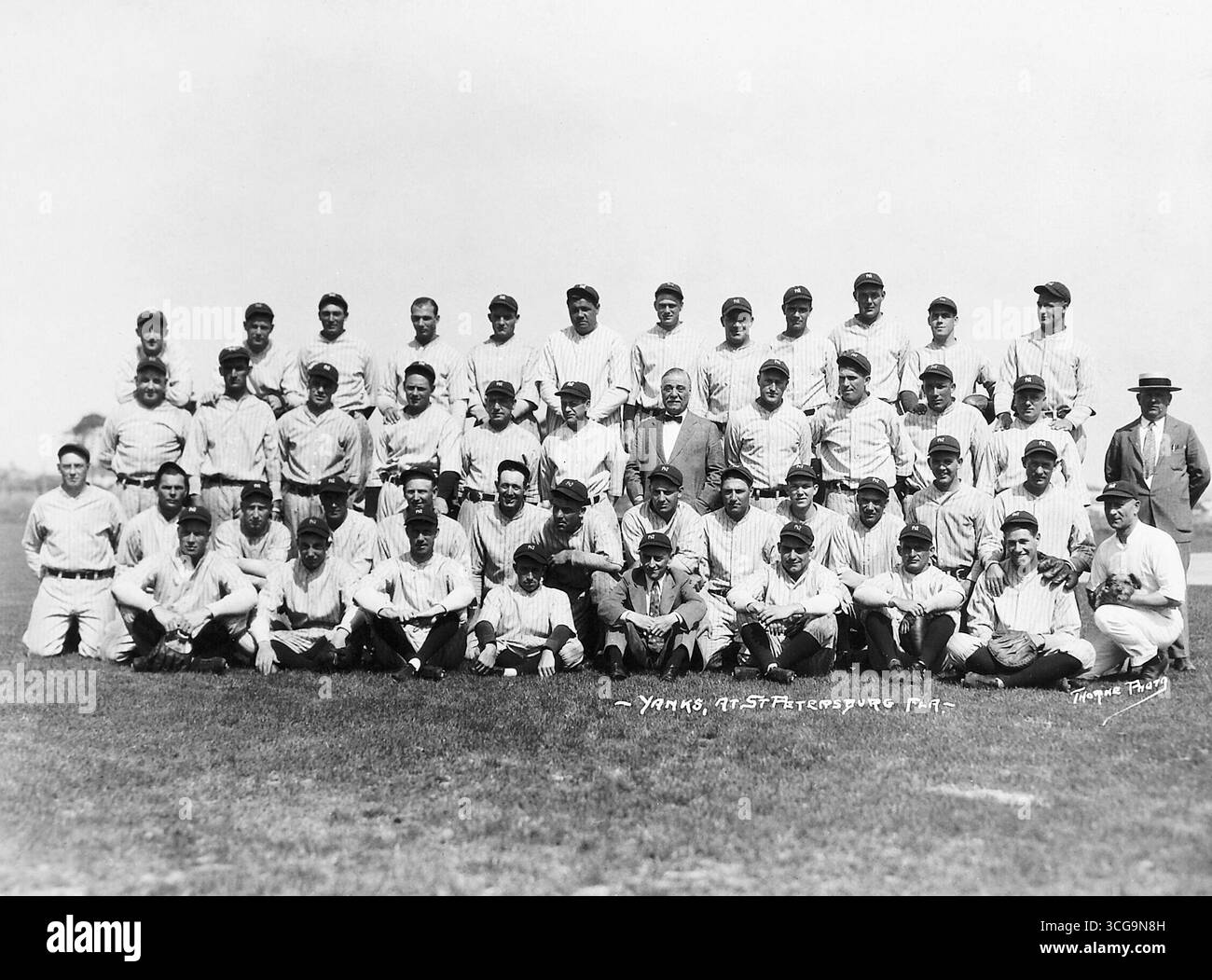 New York Yankees' team photo St Petersburg, Florida 1927 Stock Photo ...