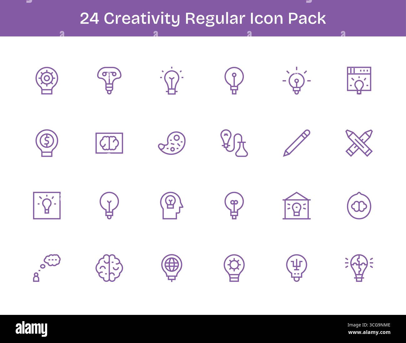 Curated pack of 24 vector icons in Regular Outline design, centered ...