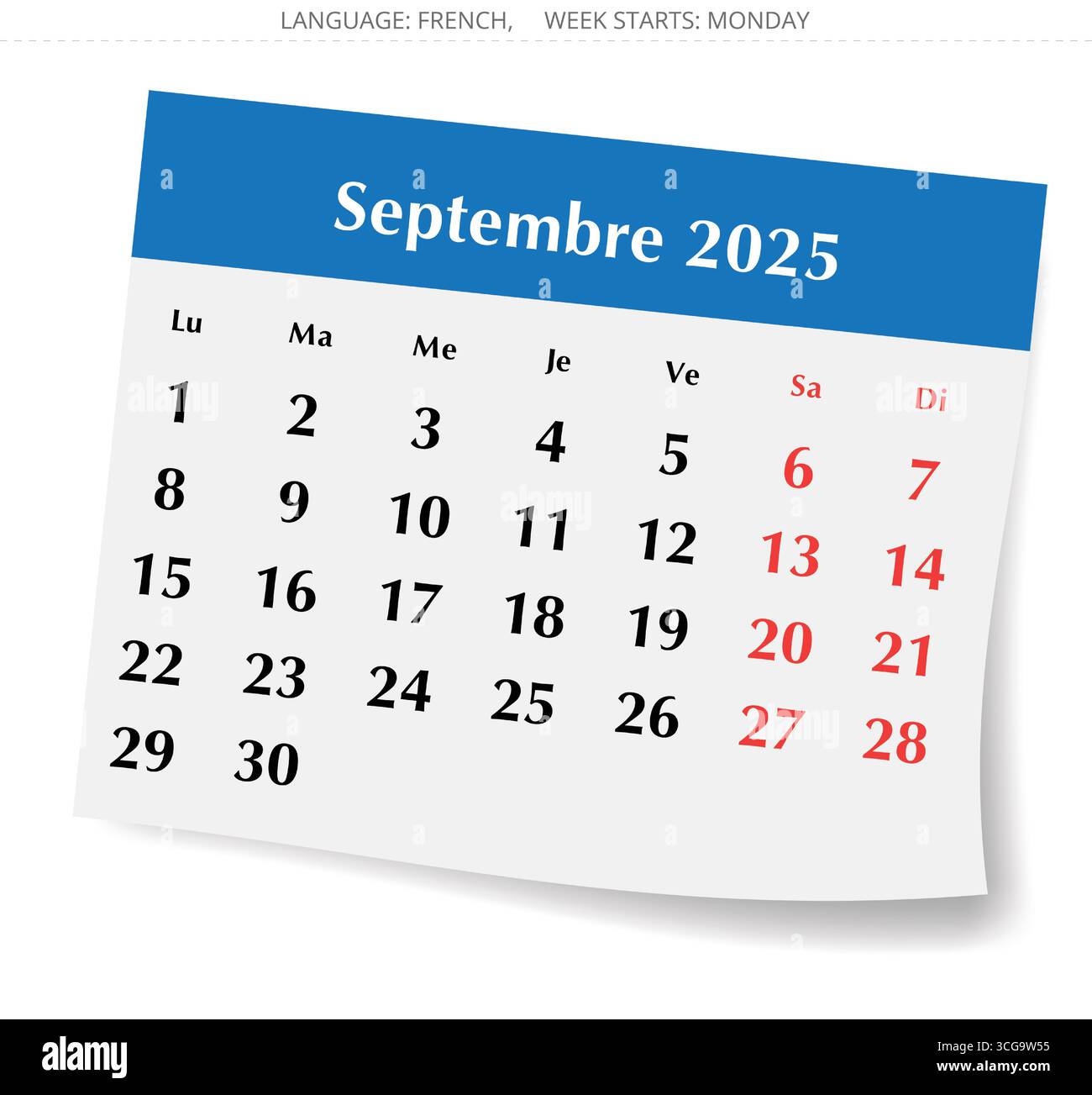 Septembre Stock Vector Images - Alamy