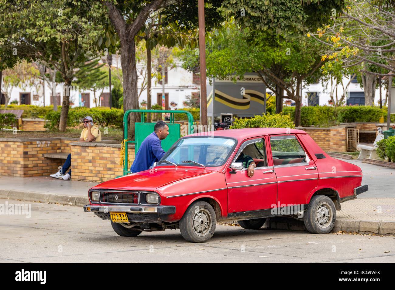 Renault 12 classic car in a colombian city Stock Photo - Alamy