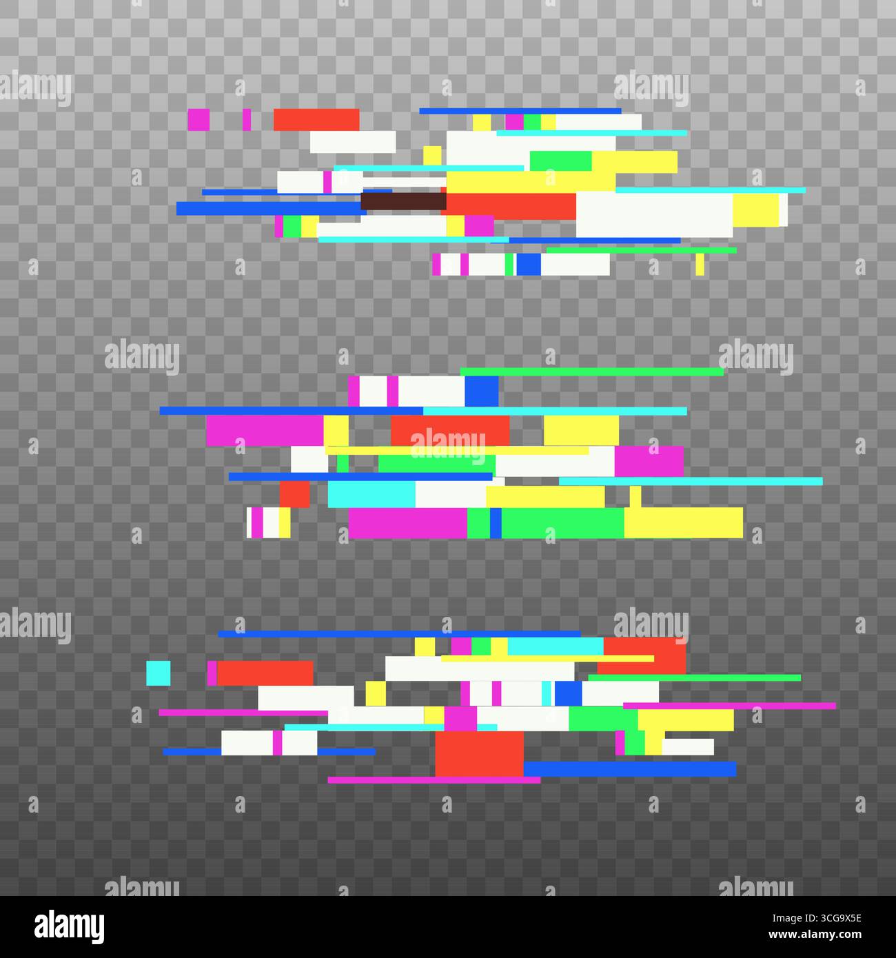 Glitch art color grain Stock Vector Images - Alamy