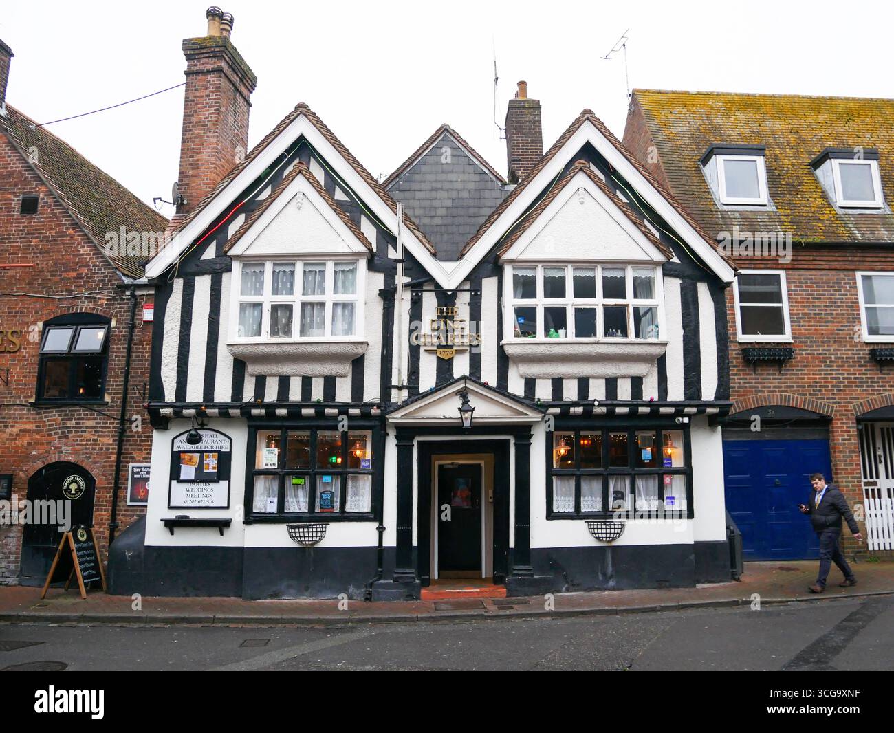 The King Charles Inn on Thames Street in Poole in Dorset, England Stock ...