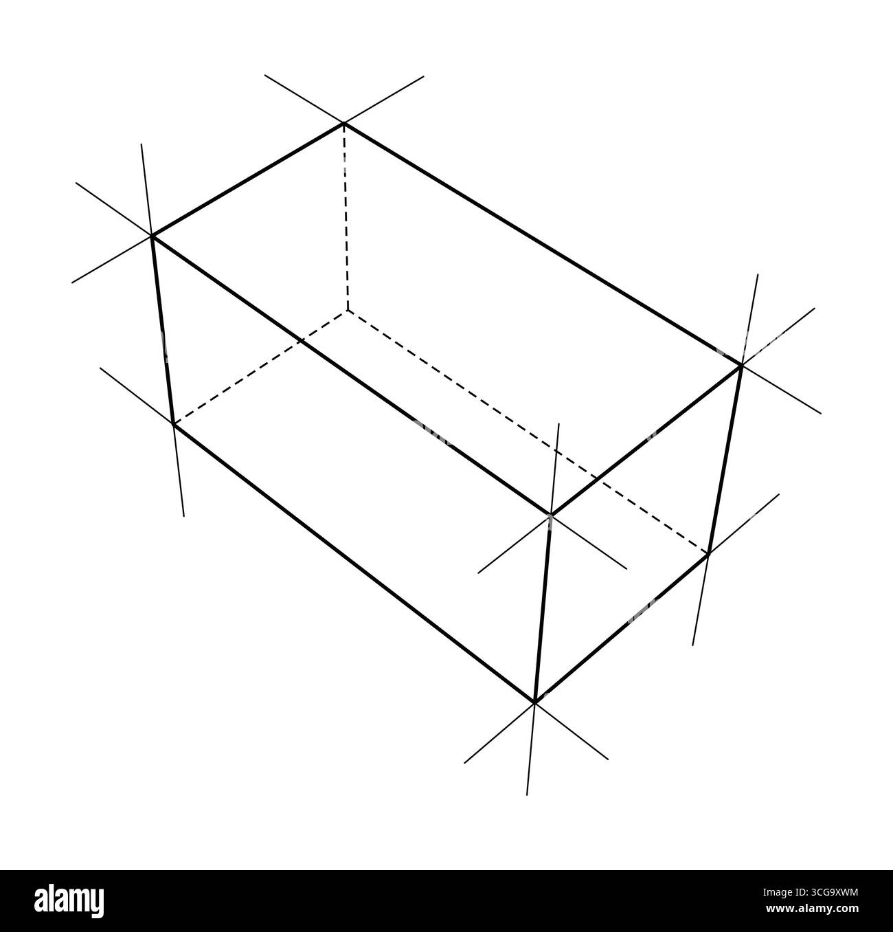 Perspective illusion box Stock Vector Images - Alamy