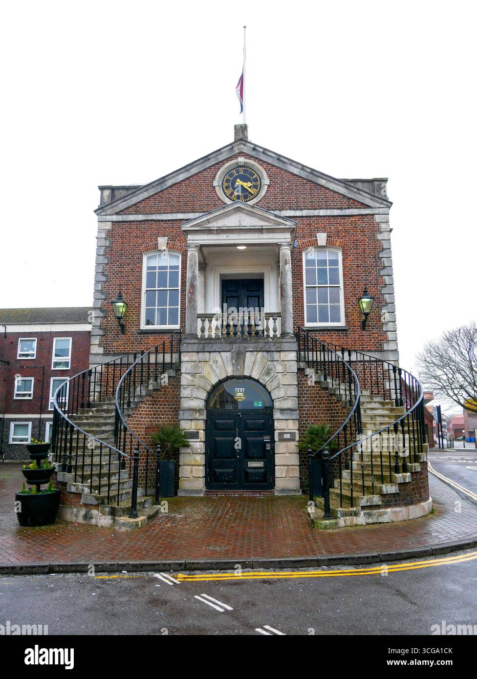 Poole Guildhall, a historic Grade II listed municipal building located ...