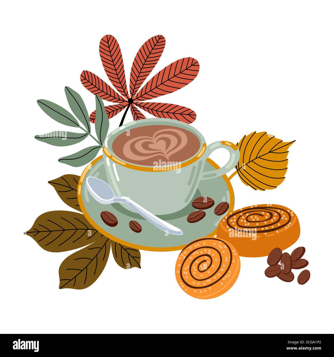 Heart bun Stock Vector Images - Alamy