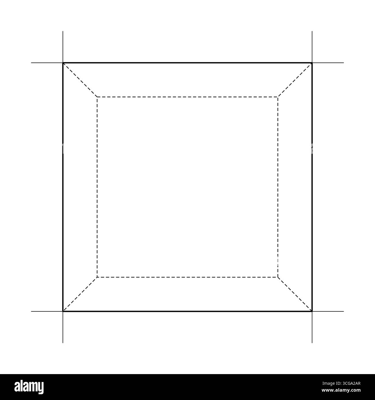 Perspective black white squares Stock Vector Images - Alamy