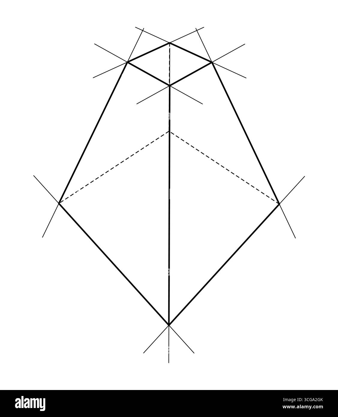 Geometric Line Art with Symmetry. Vector Stock Vector Image & Art - Alamy