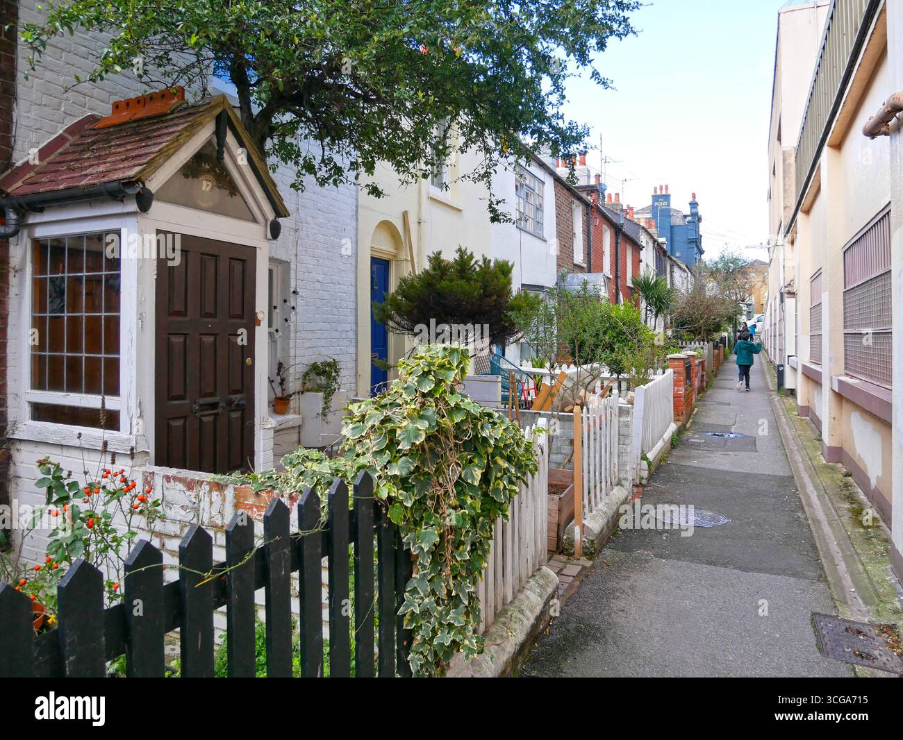 Two storey cottages in Frederick Gardens, Brighton, England were built ...