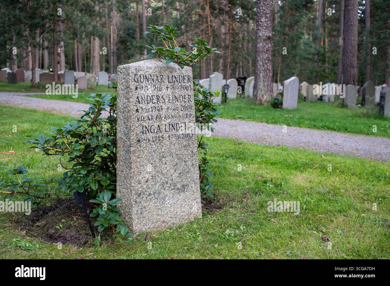 View of the Skogskyrkogarden Cemetery from 1915, declared a World ...