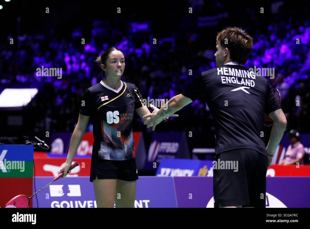 (250827) -- PARIS, Aug. 27, 2025 (Xinhua) -- Callum Hemming/Estelle Van ...