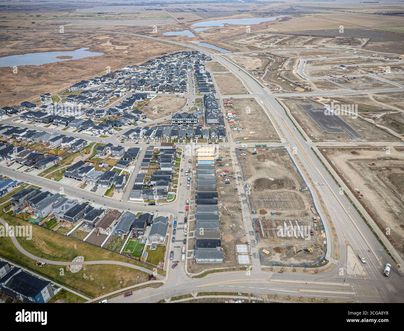 Aerial view of Aspen Ridge which is a residential neighbourhood located ...