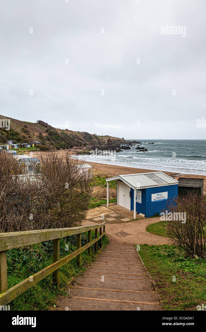 Coldingham Beach in Scotland uk Stock Photo - Alamy