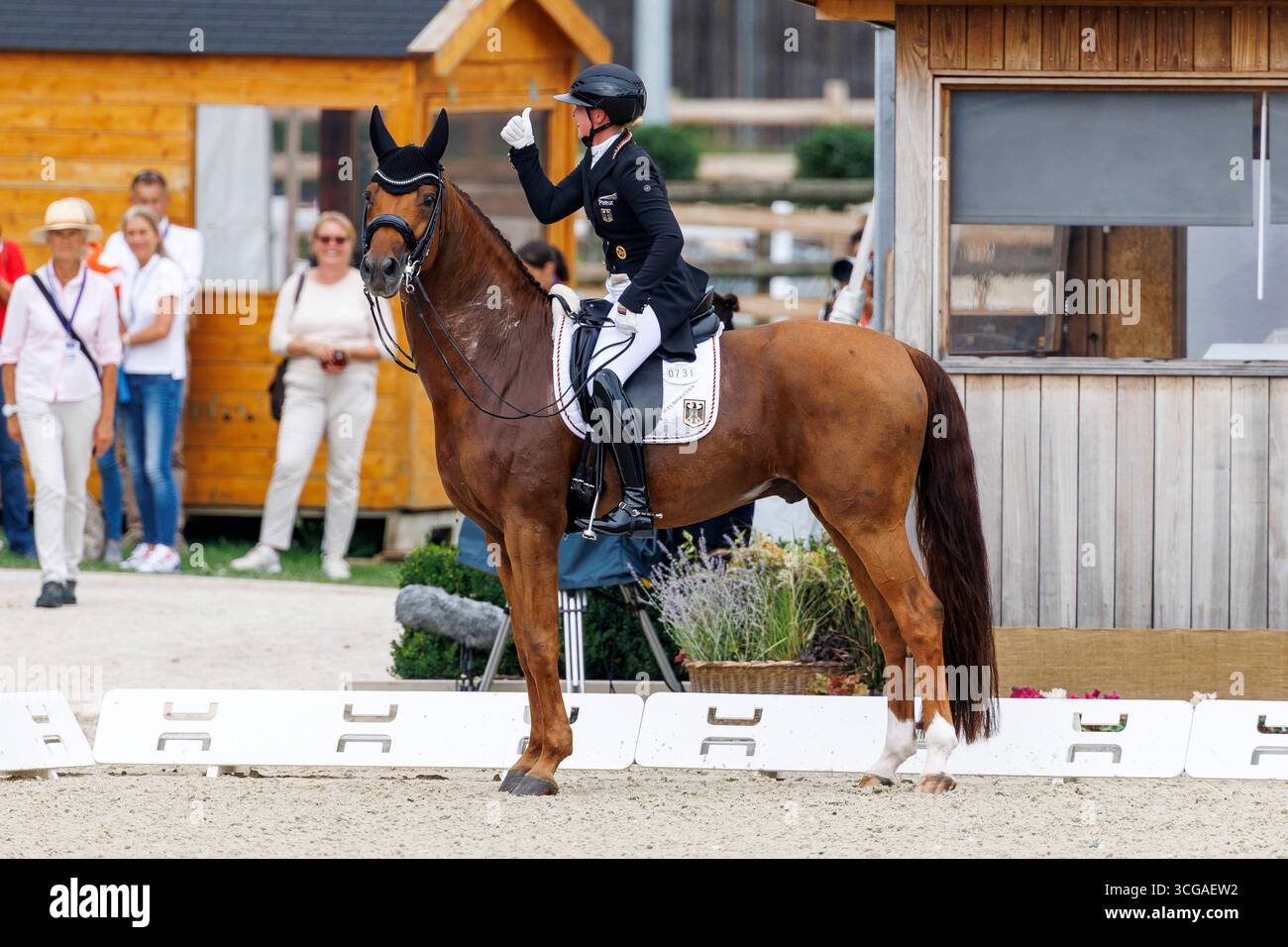 Crozet, France. 27th Aug, 2025. Equestrian sport/dressage: European ...