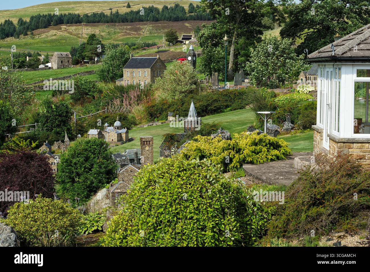 the model village, Nenthead Village, Cumbria, England,UK Stock Photo ...