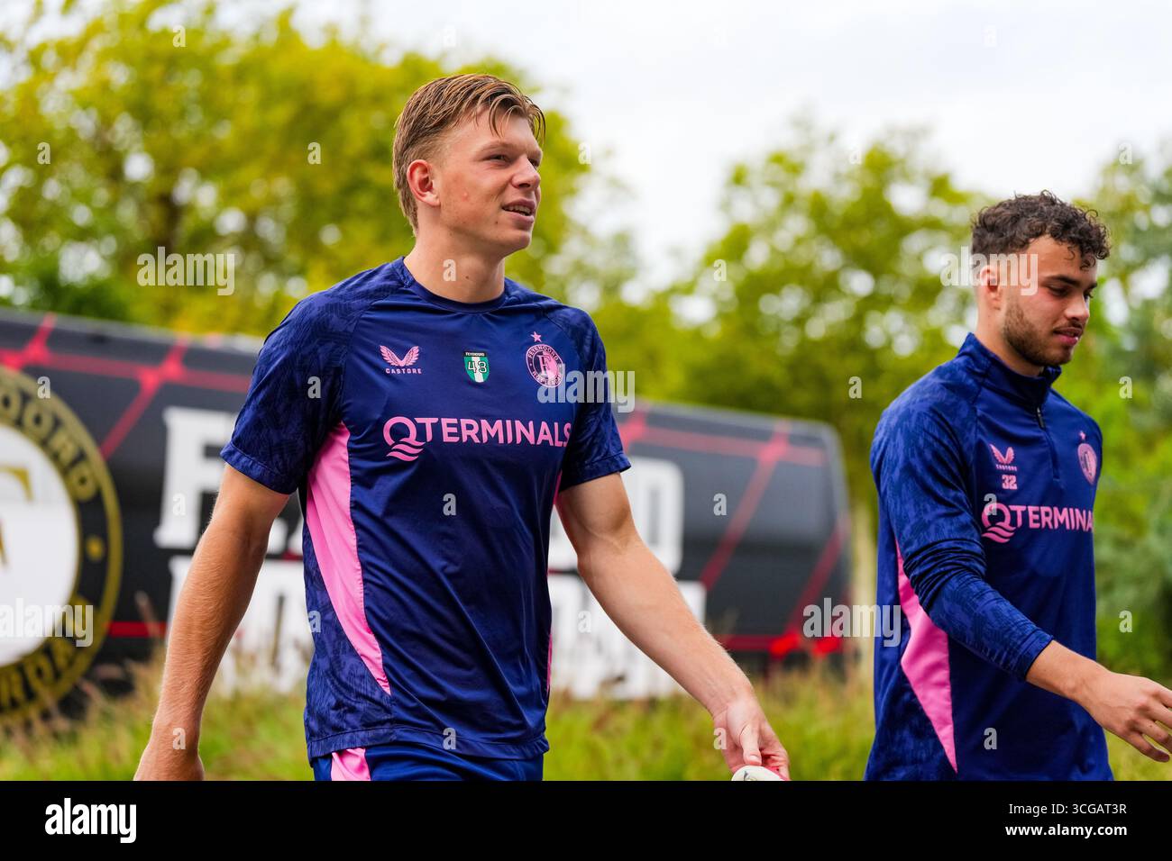 Rotterdam - Jan Plug of Feyenoord Rotterdam arriving at Nieuw ...