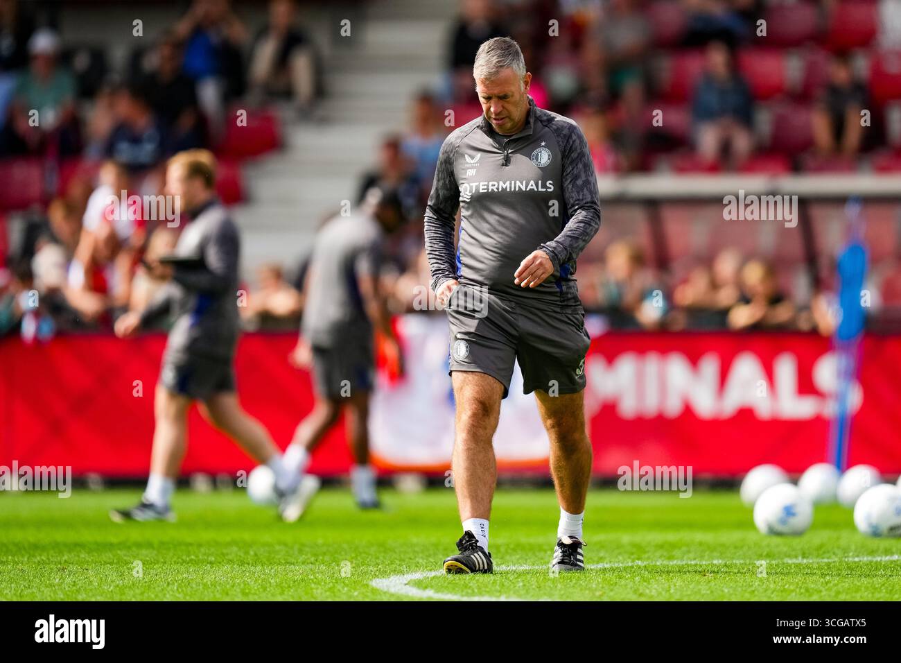 Rotterdam - Assistant coach Rene Hake of Feyenoord Rotterdam during a ...