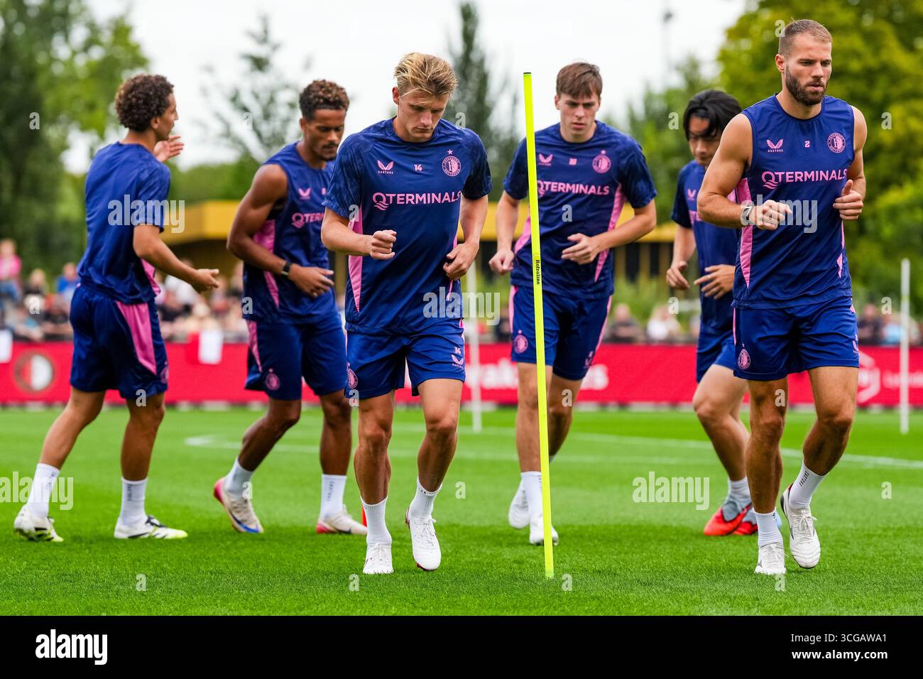 Rotterdam - Sem Steijn of Feyenoord Rotterdam and Bart Nieuwkoop of ...
