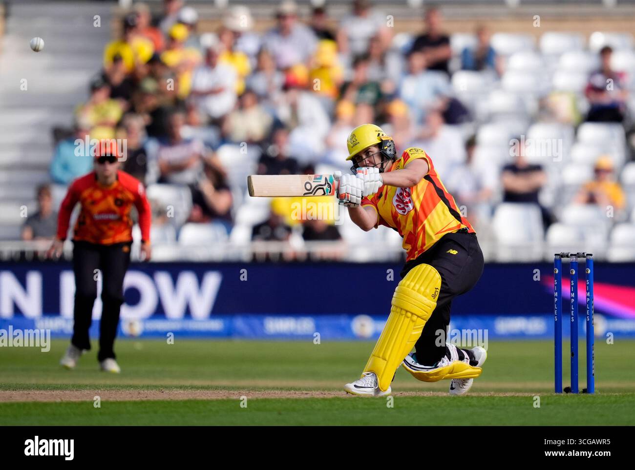 Trent Rockets' Nat Sciver-Brunt hits a six while batting during The ...