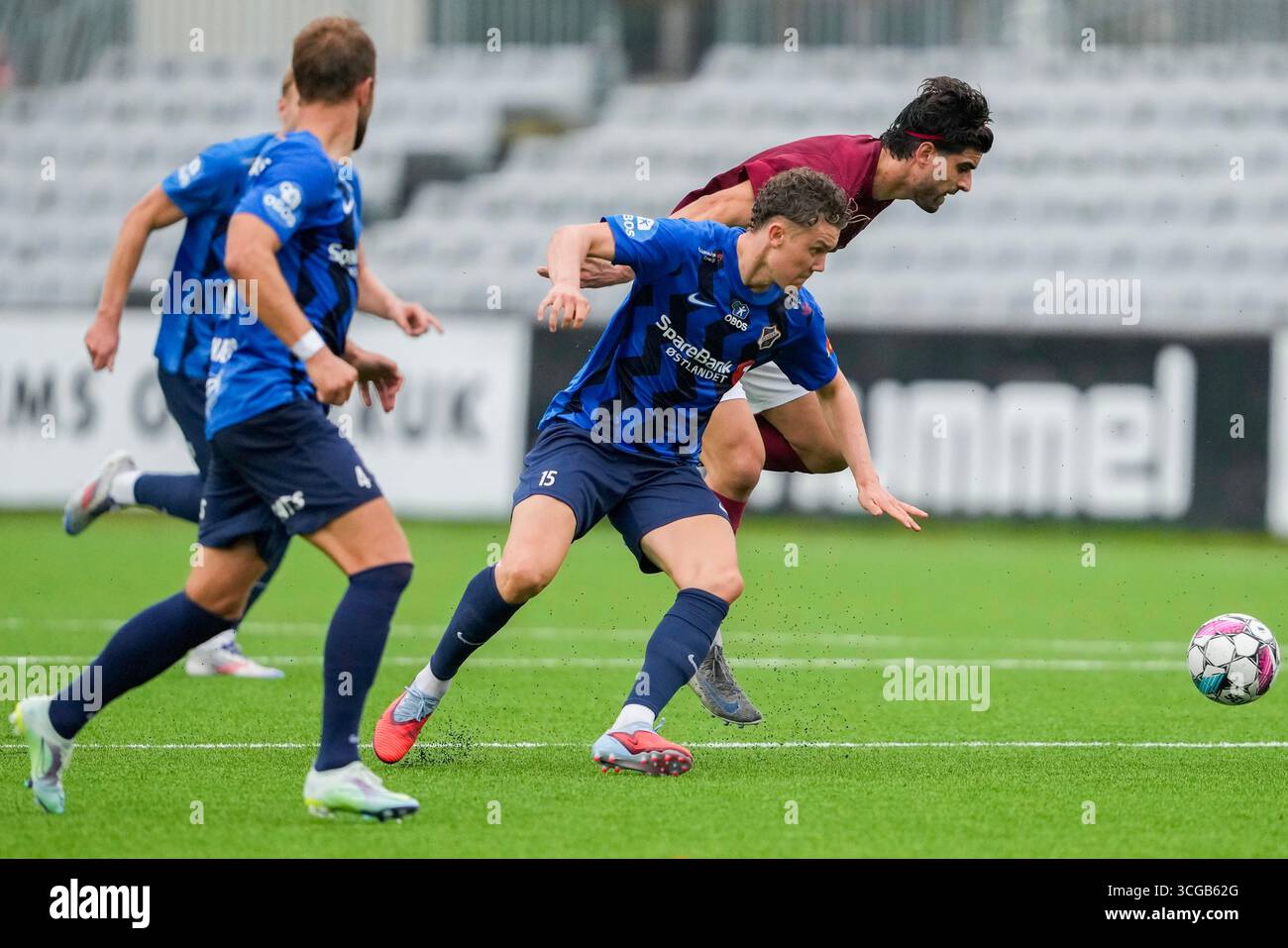 Oslo 20250827. The Norwegian Football Championship match between Gamle ...