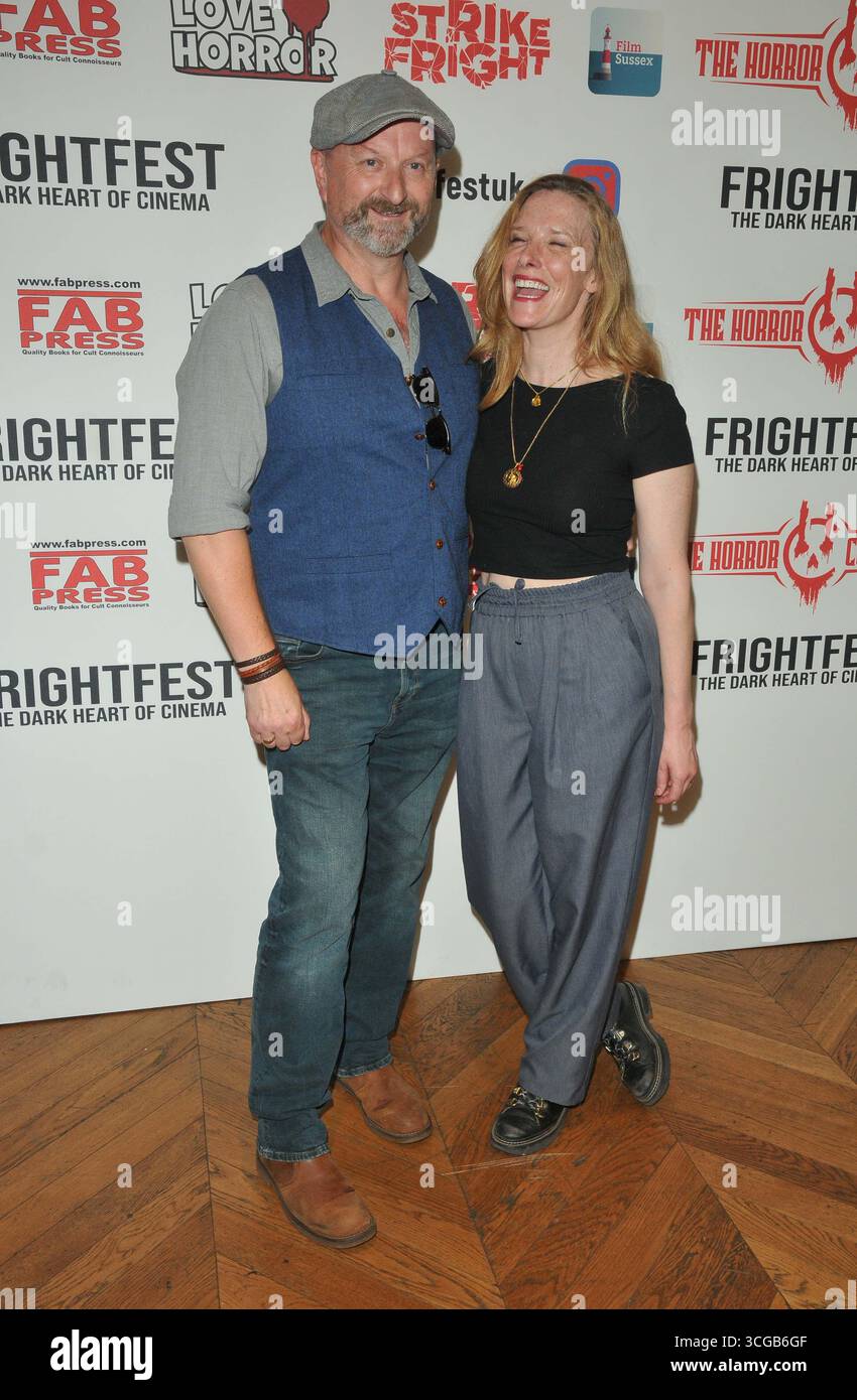 Neil Marshall and Shauna Macdonald at the "The Descent 4K Restoration ...