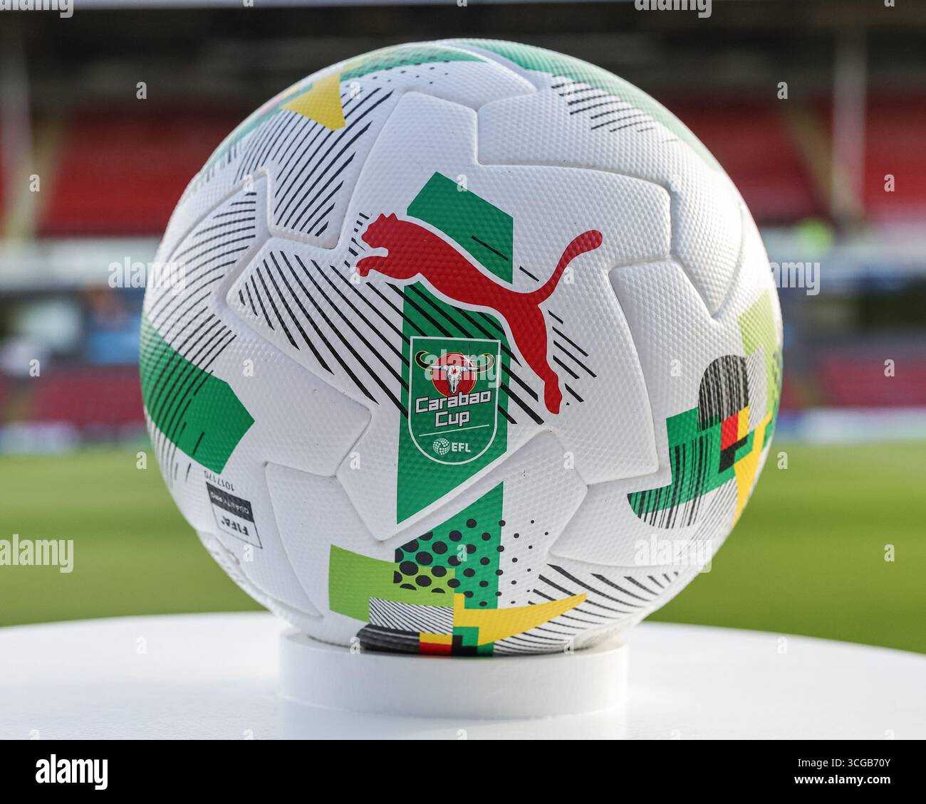 The official Puma EFL Carabao Cup match ball during the Carabao Cup ...