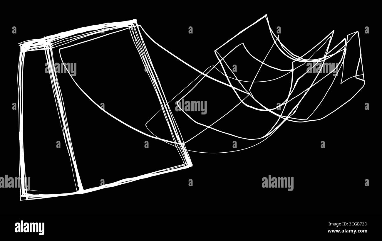 Vector illustration of white sheets peeling away like calendar pages ...