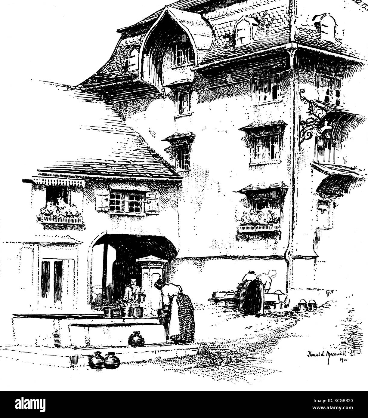 Water fountain pen Black and White Stock Photos & Images - Alamy