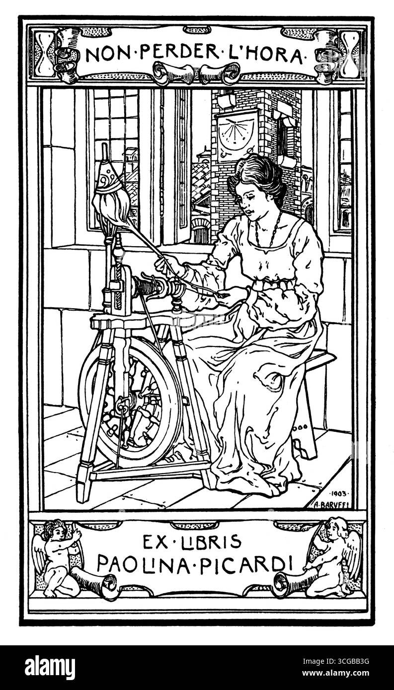 Spinning wheel from history Cut Out Stock Images & Pictures - Alamy