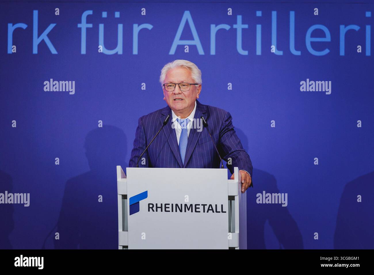 Armin Papperger, CEO of Rheinmetall, photographed during the opening of ...