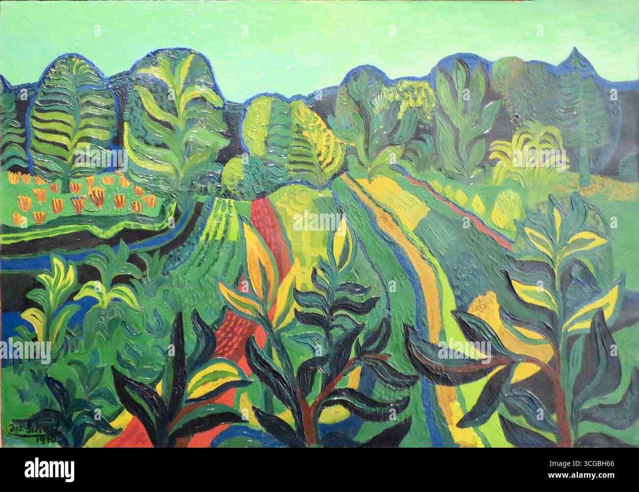 Landscape oil painting american hi-res stock photography and images - Alamy