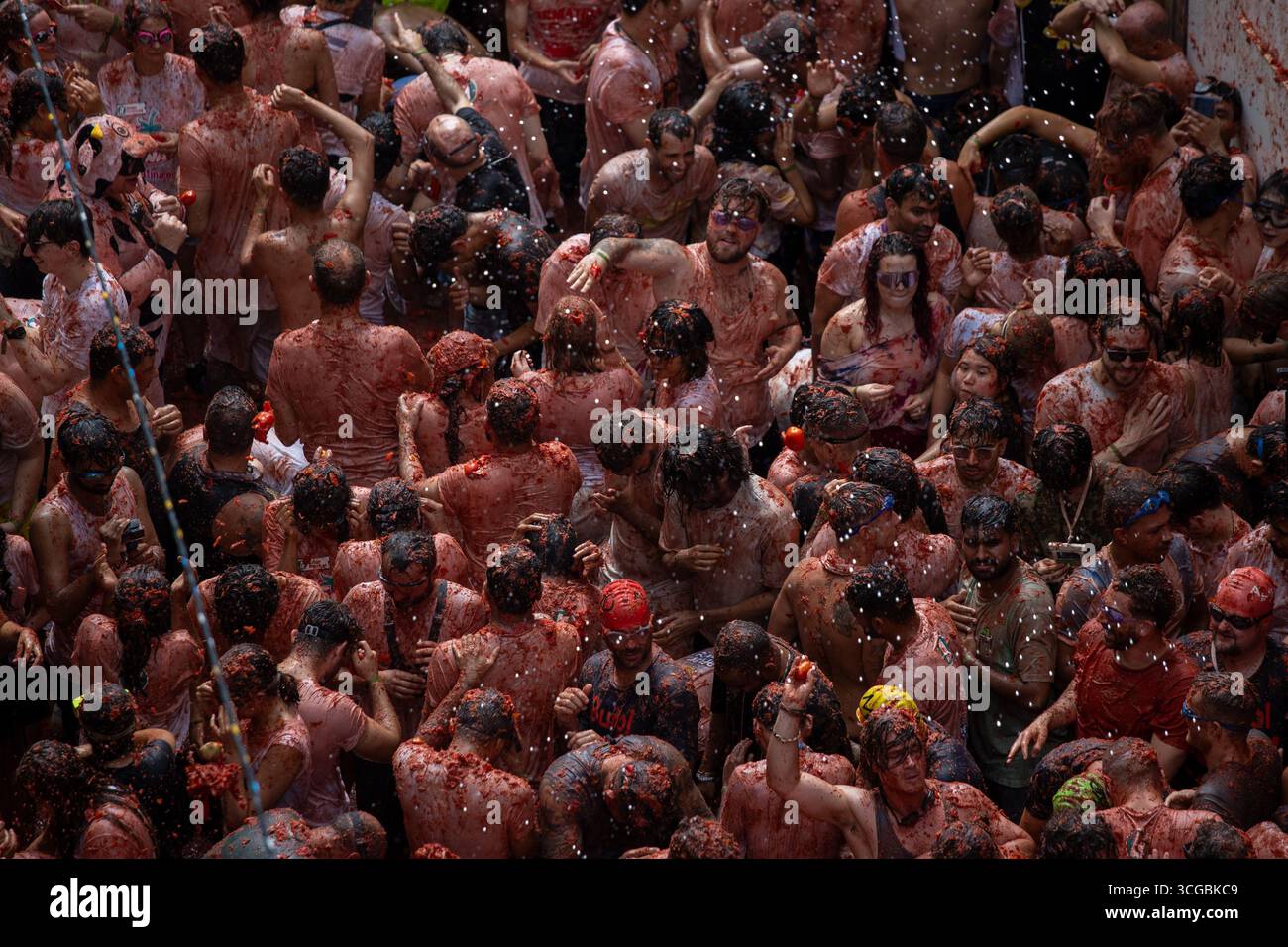 Madrid, Spain. 27th Aug, 2025. 78th annual "La Tomatina" Festival in ...
