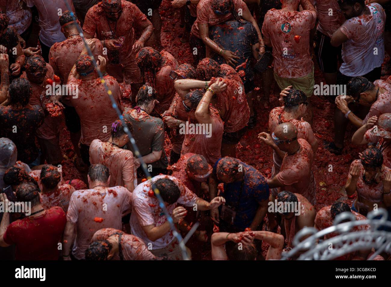 Madrid, Spain. 27th Aug, 2025. 78th annual "La Tomatina" Festival in ...