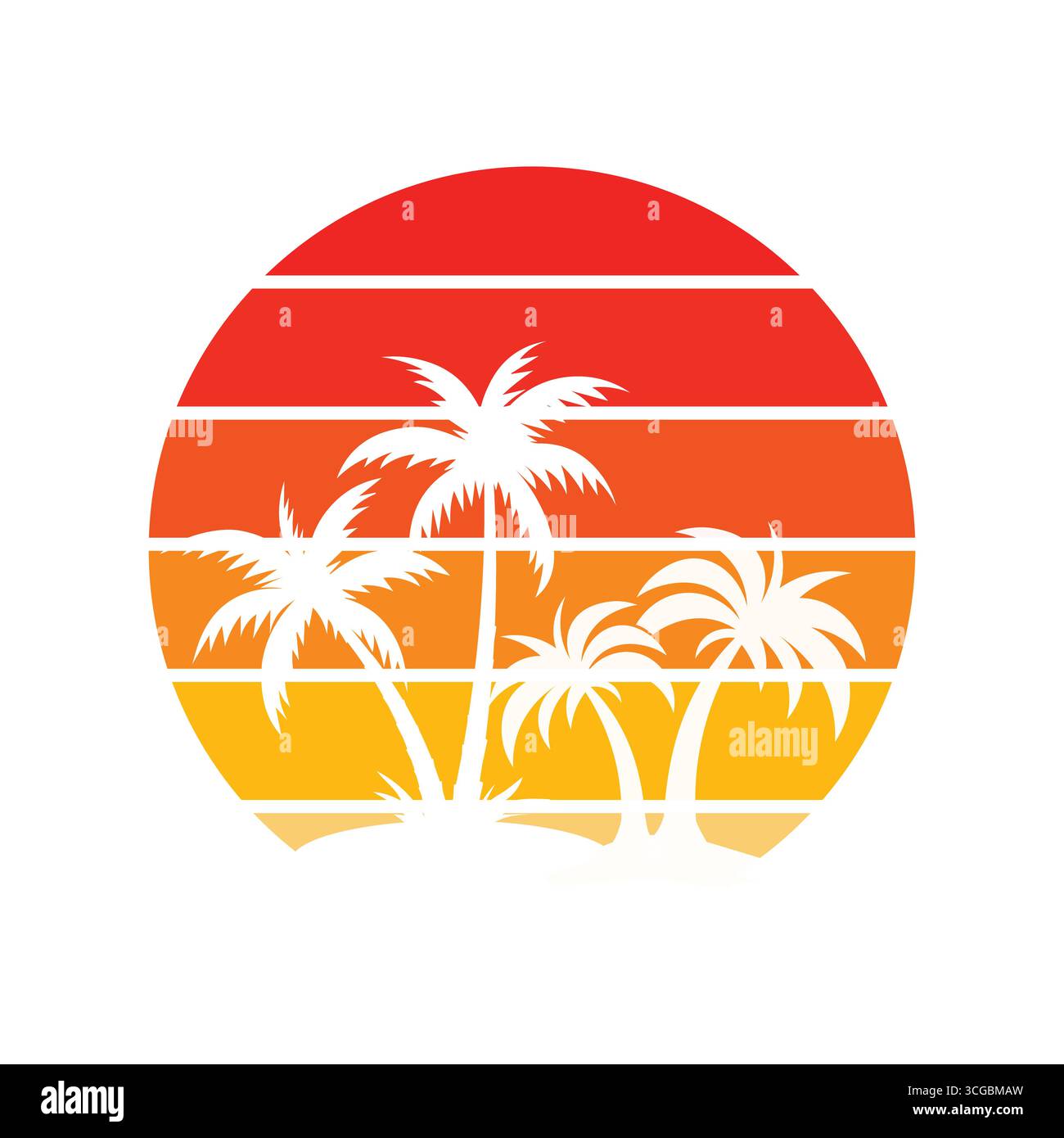 Retro sunset collection icon Cut Out Stock Images & Pictures - Alamy