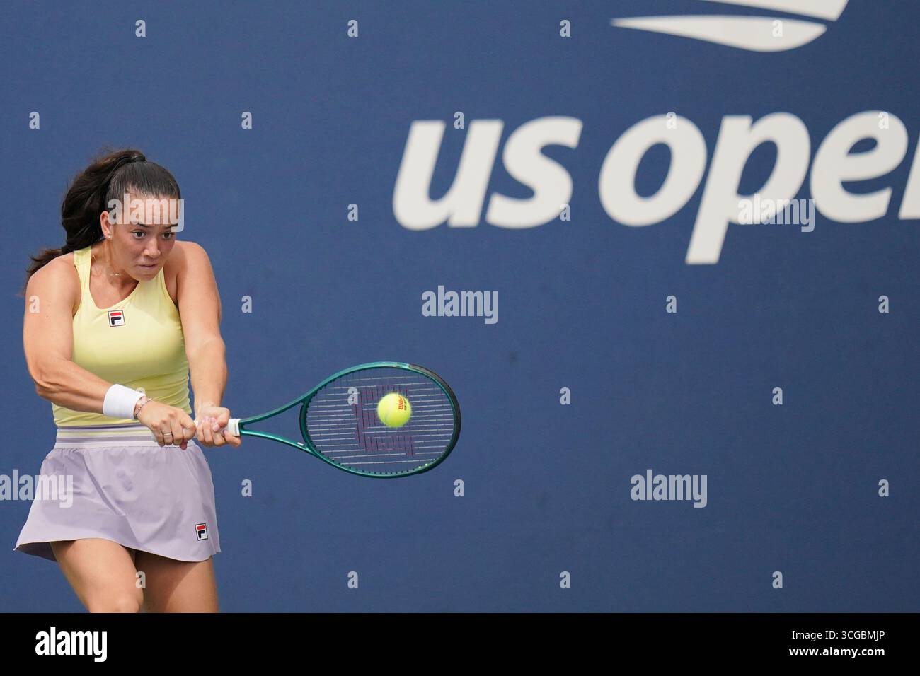 Tereza Valentová of Czechia during the first round of the U.S. Open ...