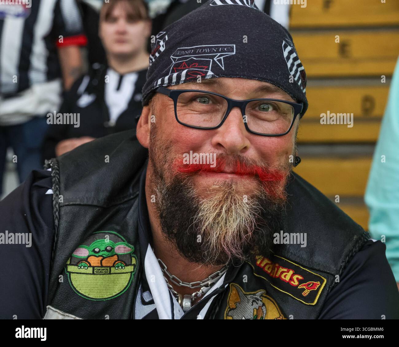 Grimsby fans ahead of kick off during the Carabao Cup match Grimsby ...