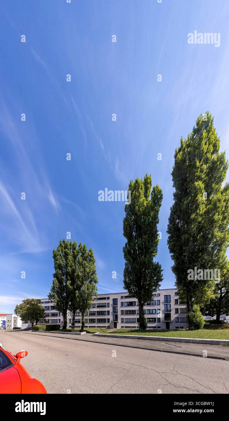 Weißenhofsiedlung auf dem Killesberg in Stuttgart. Haus 1 - 4 von ...