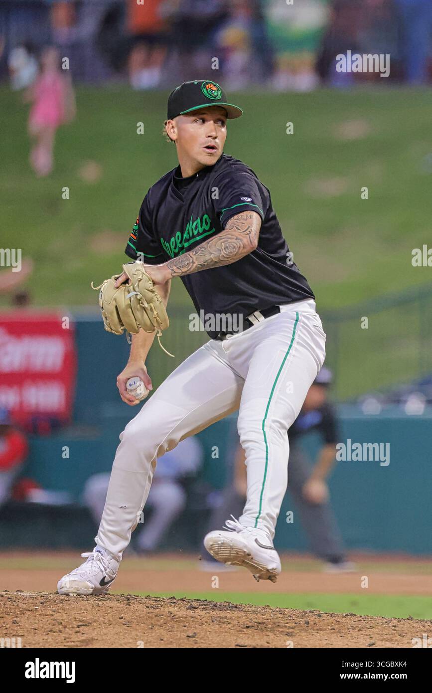 Greensboro, NC: Greensboro Grasshoppers pitcher Jaycob Deese (10 ...