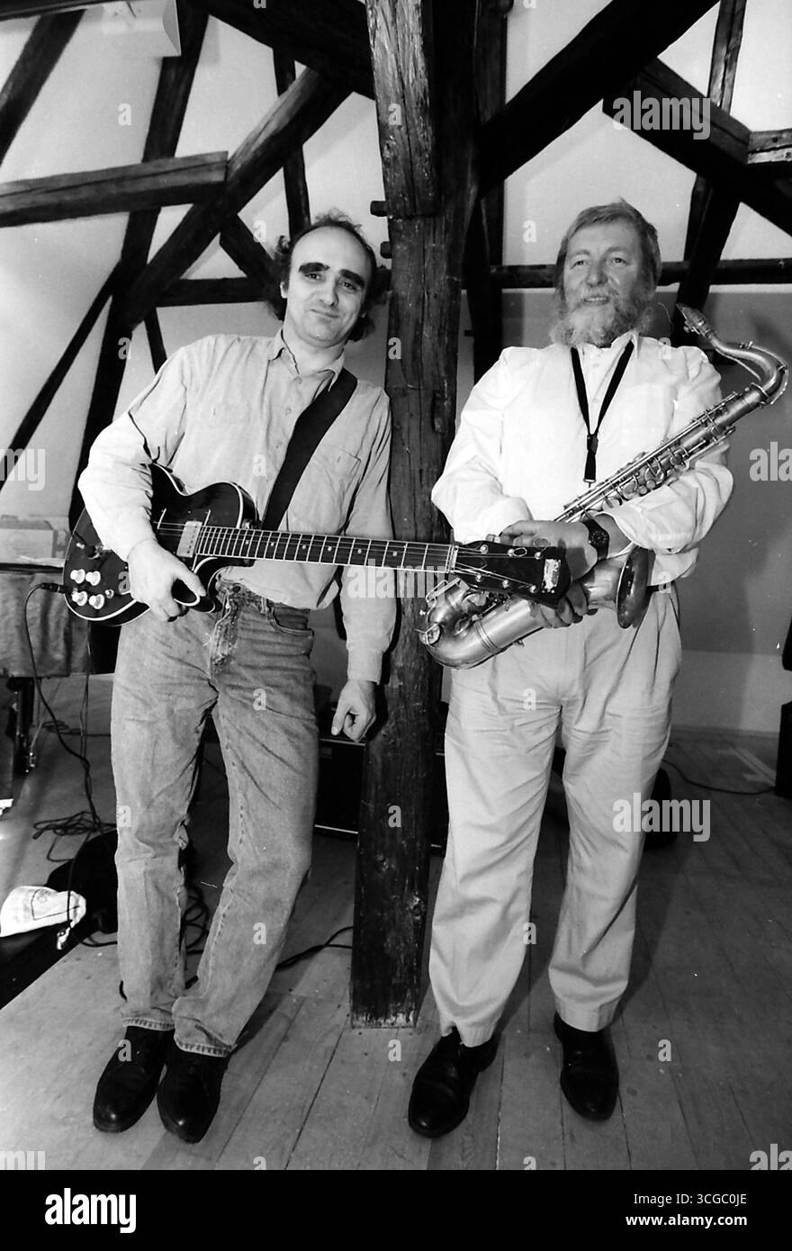 Sachse und Hering 13.11.1998, Chemnitz, Musik, Jazz, Jo Sachse li und ...