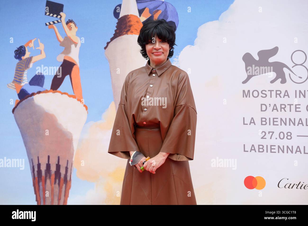 Teona Strugar attends the red carpet of the movie Mother at 82 Venice ...