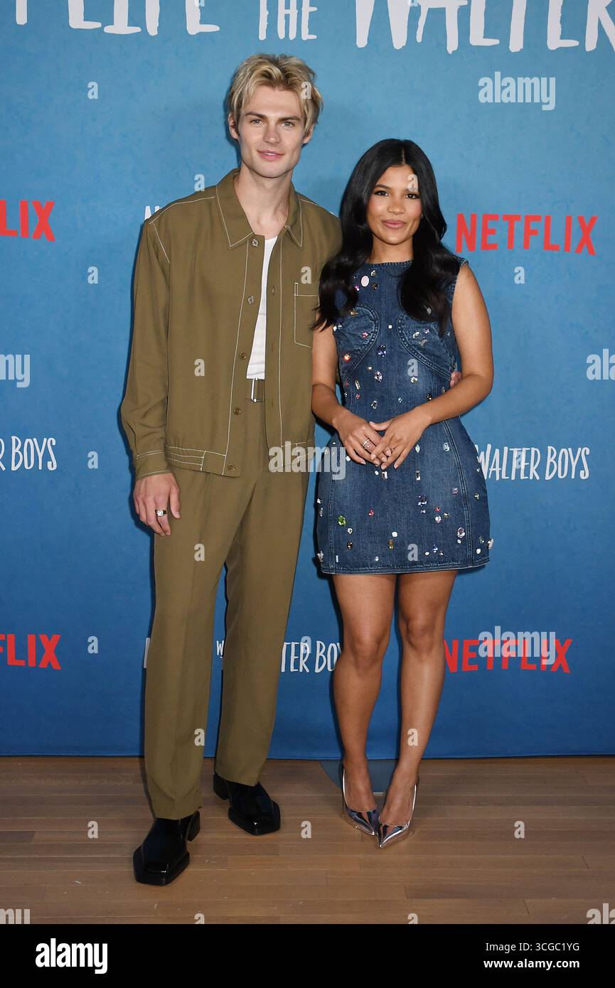 NEW YORK, NY- AUGUST 27: Noah LaLonde and Nikki Rodriguez at Netflix’s ...