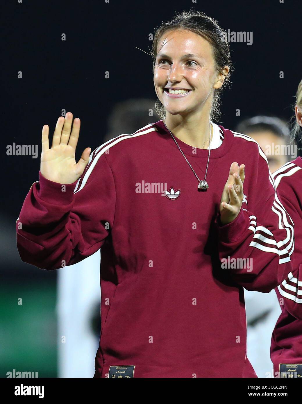 Borehamwood, England, August 27 2025: Lotte Wubben-Moy (3 Arsenal ...