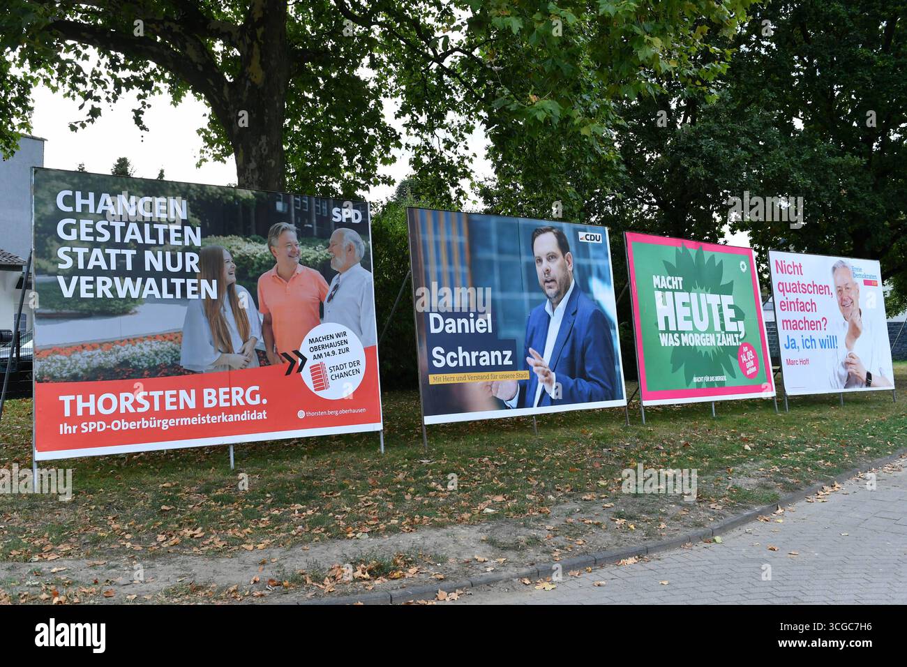Wahlplakate - Kommunalwahlen 2025 NRW am 27.08.2025 in Oberhausen ...