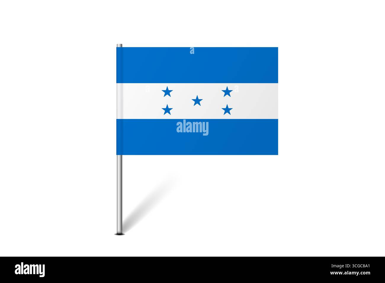 Honduras flag - map pin flag representing a country cultural identity ...