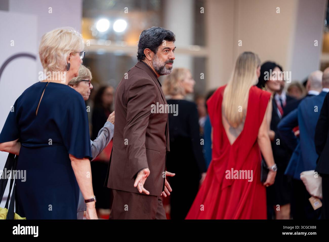 Pierfrancesco Favino attends the ''La Grazia'' red carpet during the ...